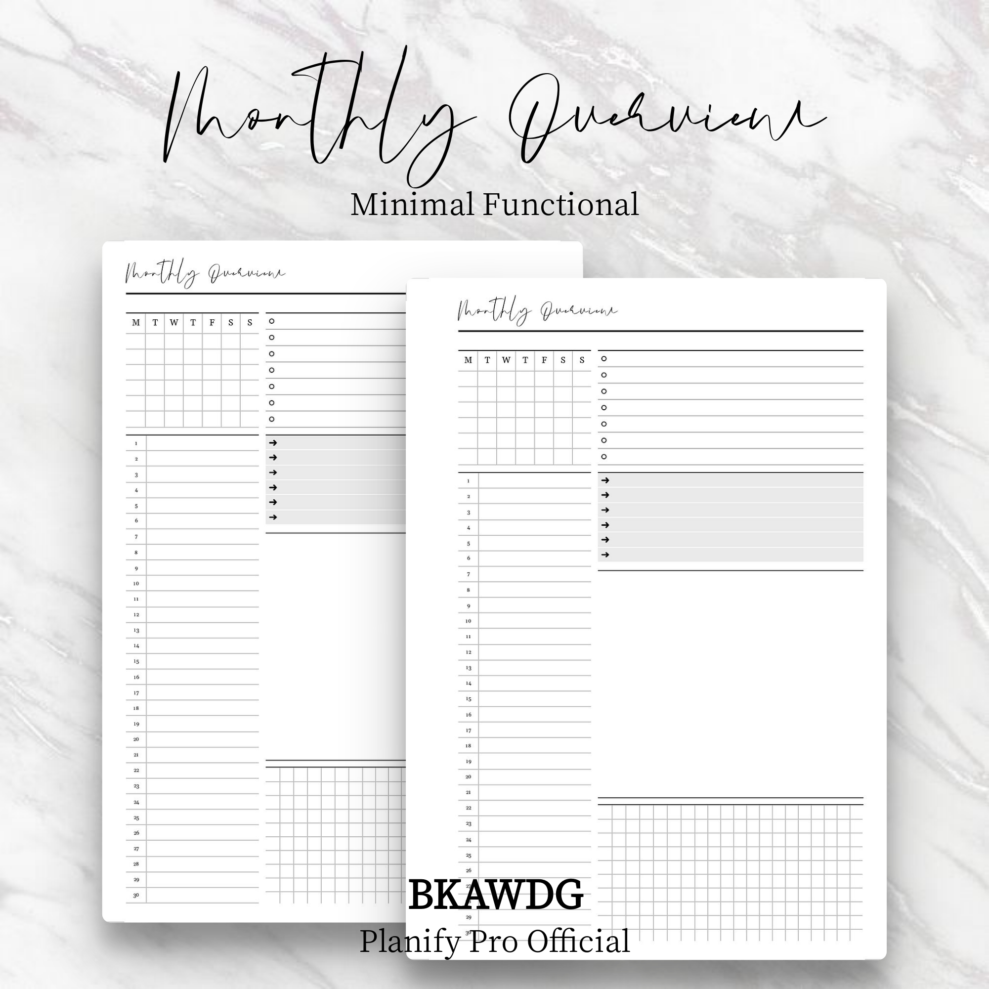 Minimal Planner Collection