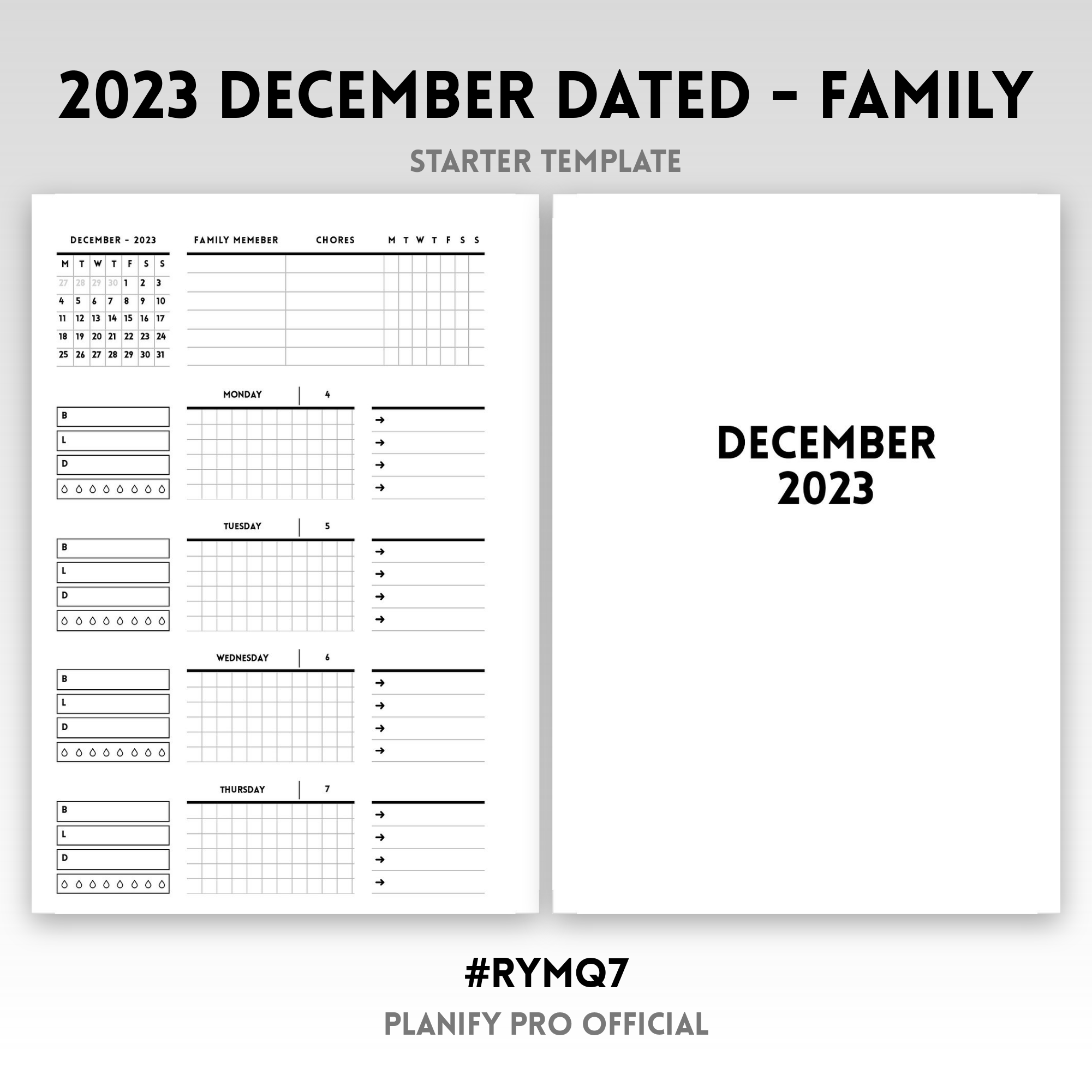 2023 Weekly Planner - Busy Mom Edition