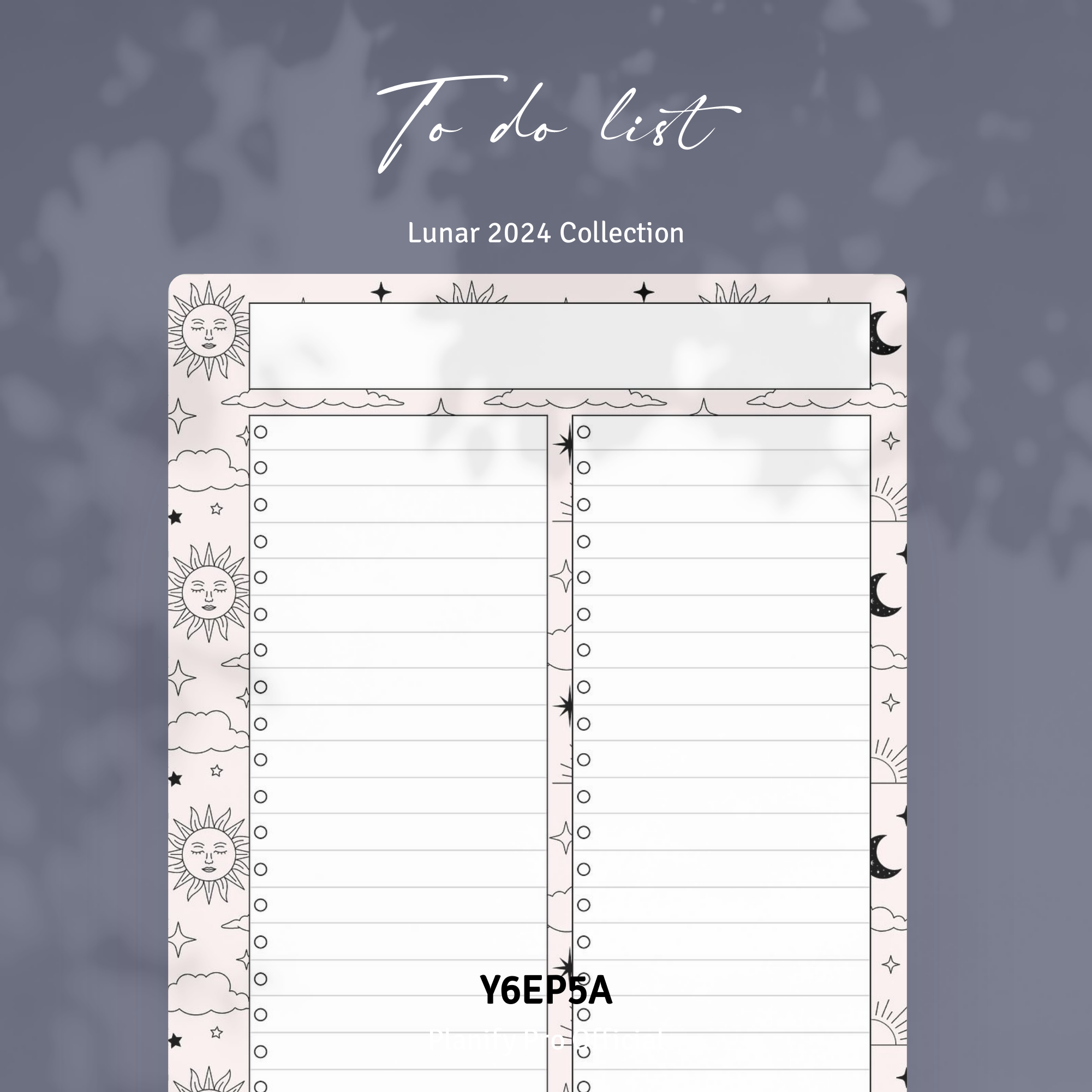 To Do List - Celestial Lunar - Planify Pro