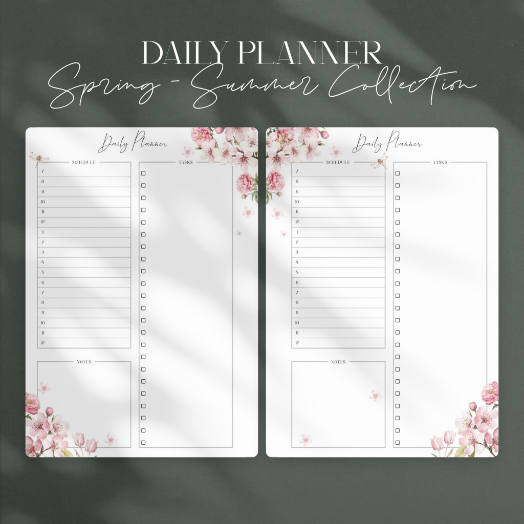 Daily Planner - The Spring Summer Bloom - Planify Pro