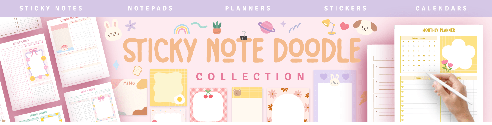 New Sticky Note Doodle Collection