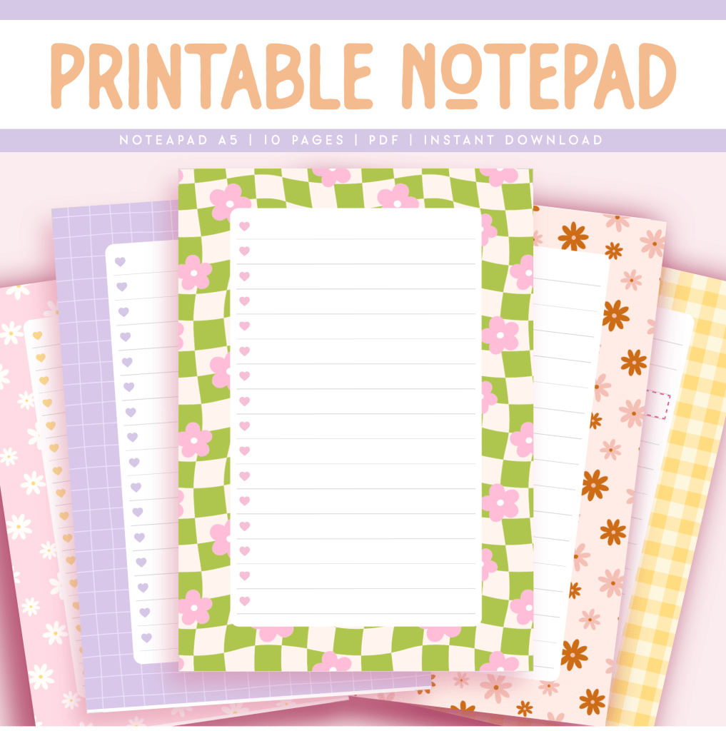 Printable Notepad - Sticky Note Doodle - Planify Pro