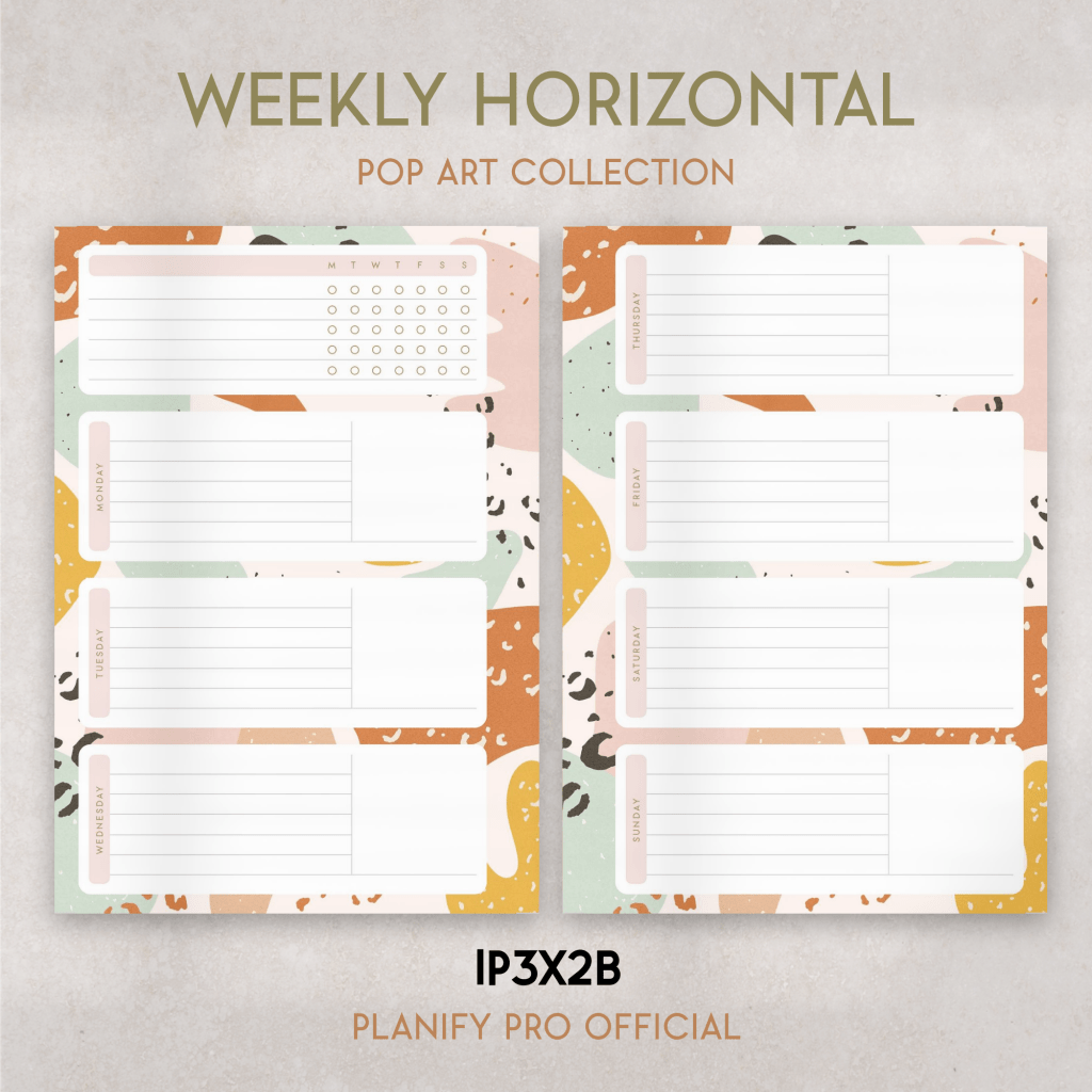 Weekly Planner (Horizon) - Pop Art - Planify Pro