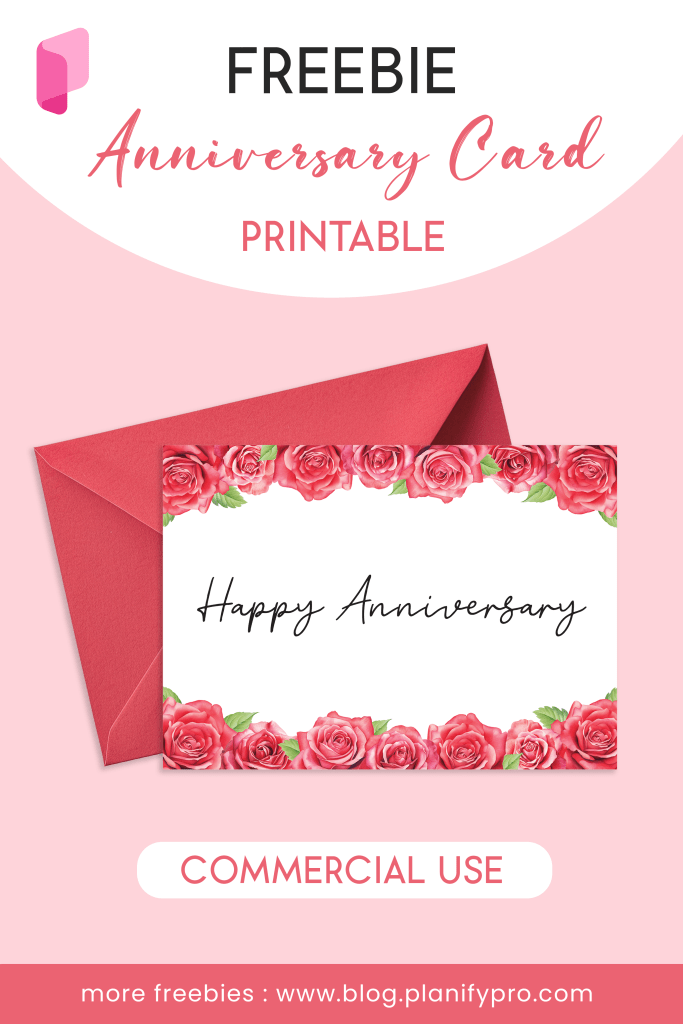 Freebie Anniversary Card