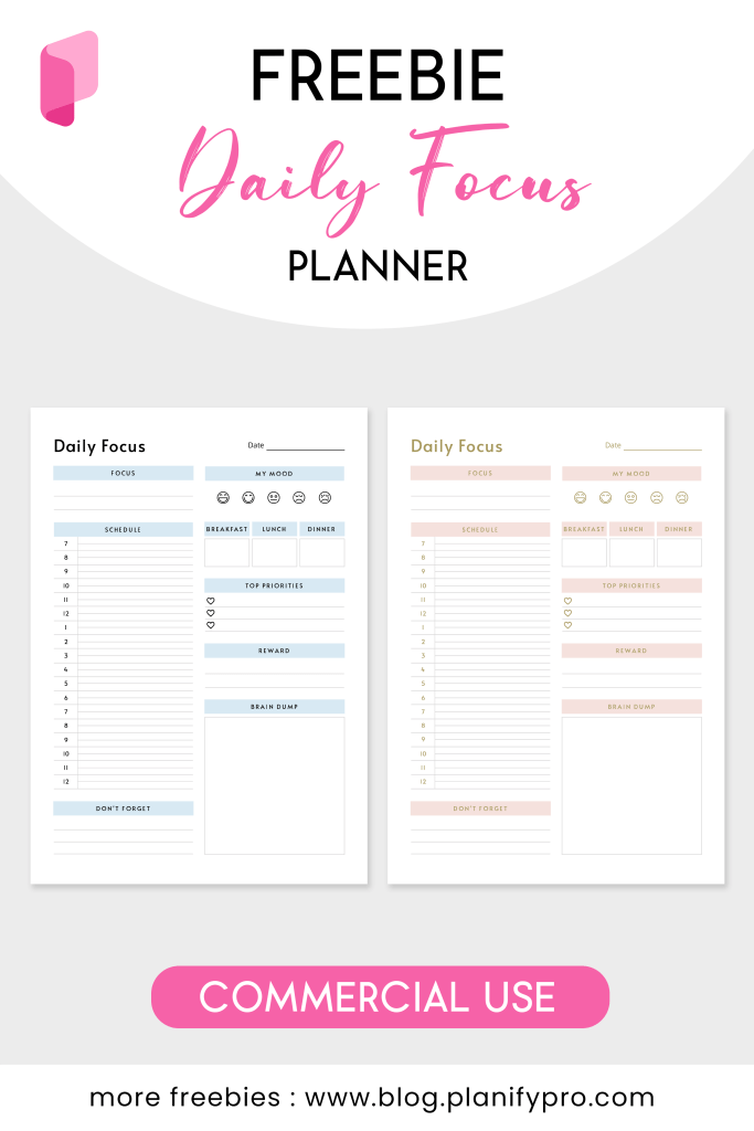 Freebie ADHD Daily Focus