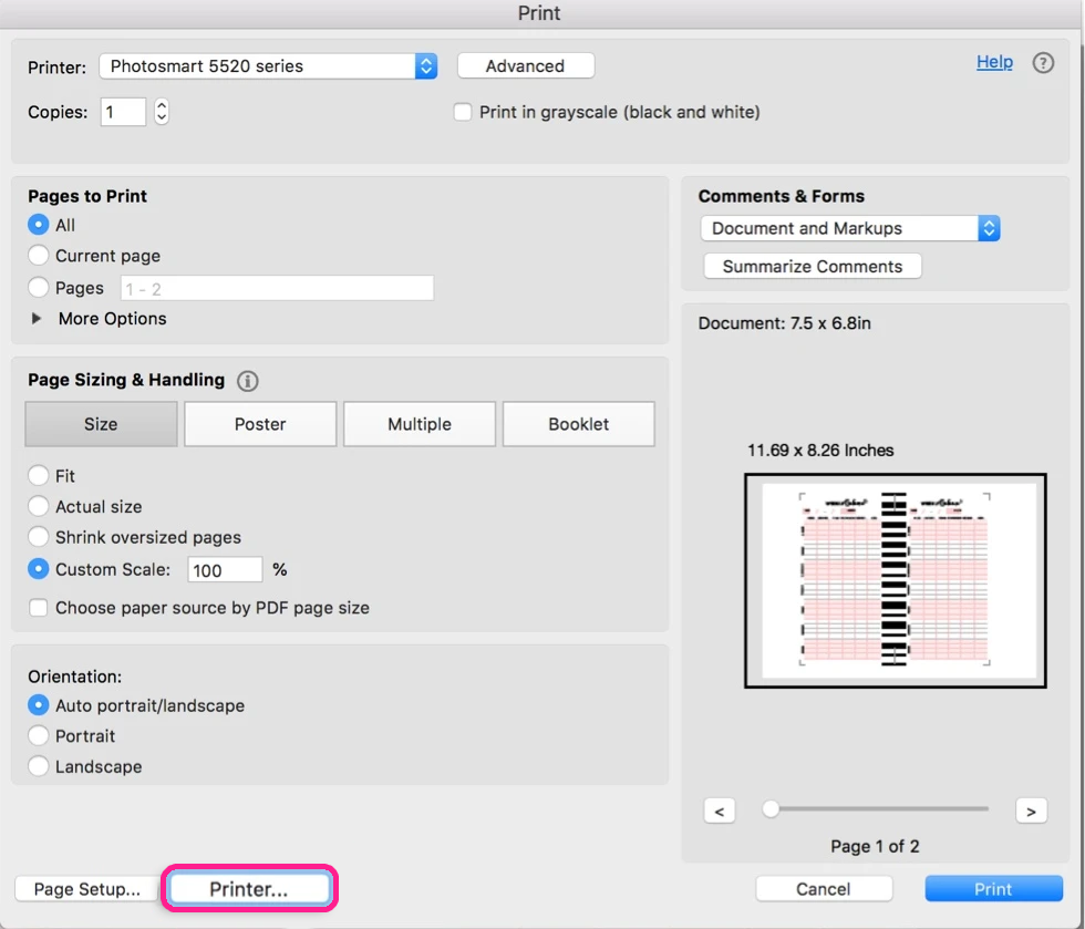 FAQ : How to Print Planners