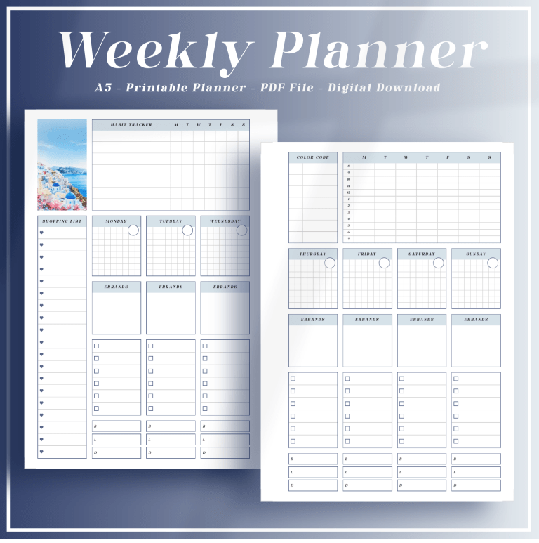 Customizable Planner Templates on Planify Pro