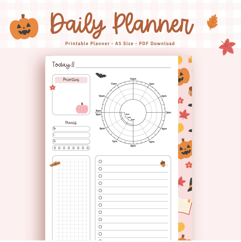 Daily Planner - Hello Fall - Planify Pro