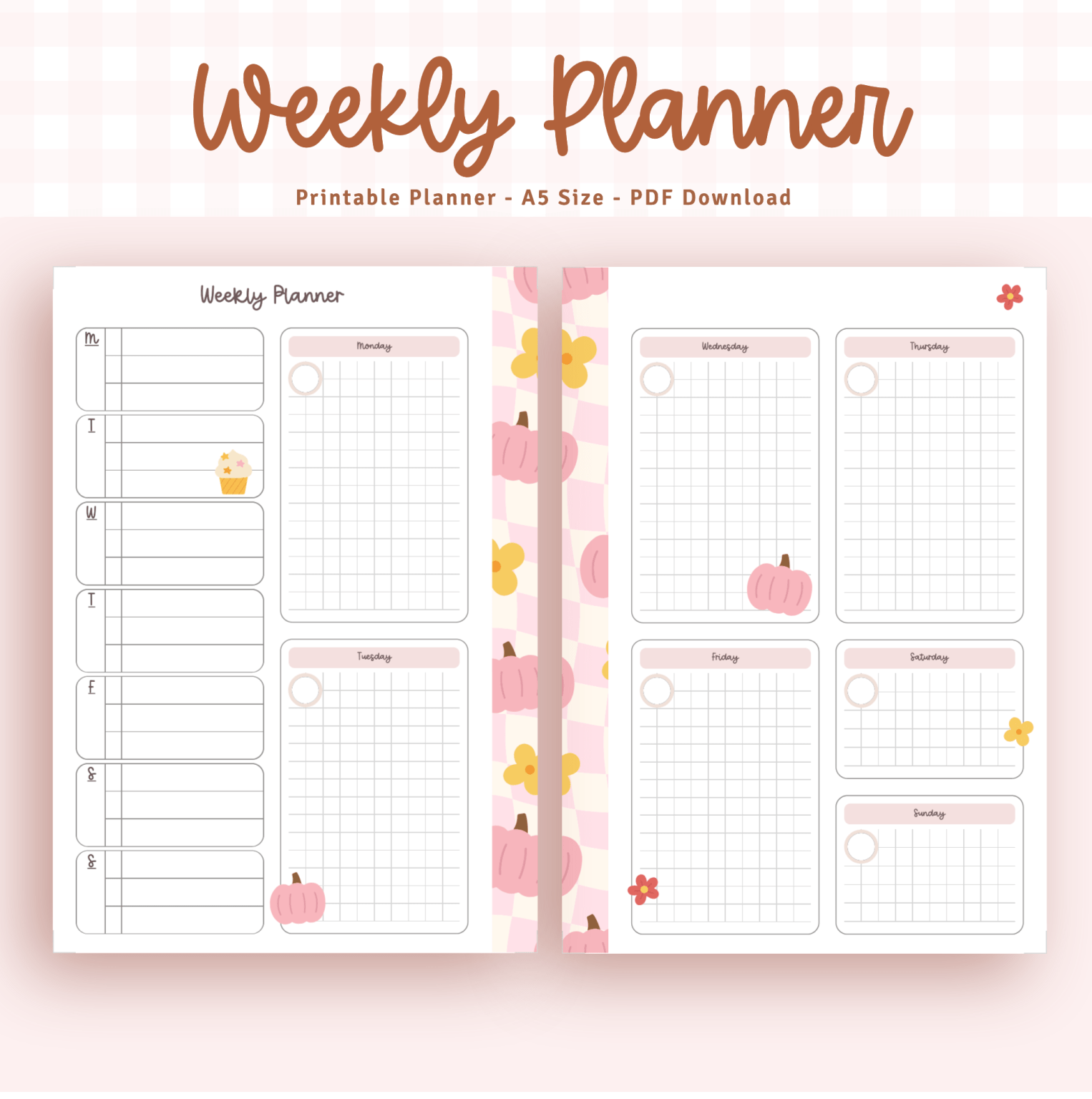 Weekly Planner - Hello Fall - Planify Pro
