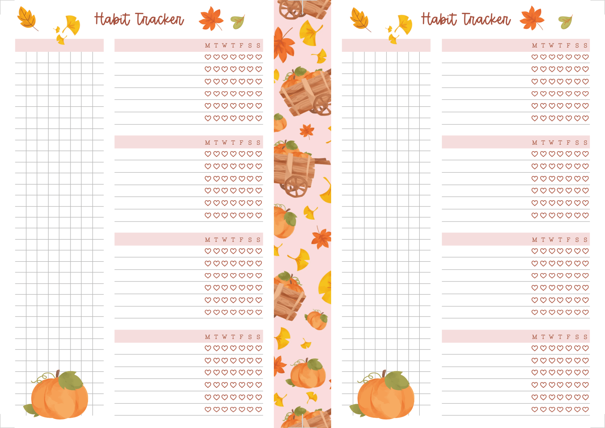 Habit Tracker - Cozy Fall - Planify Pro