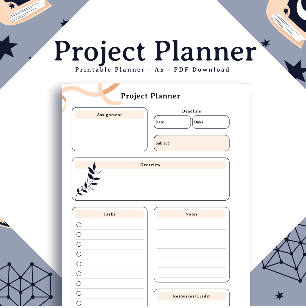 Project Planner - Celestial Boho - Planify Pro