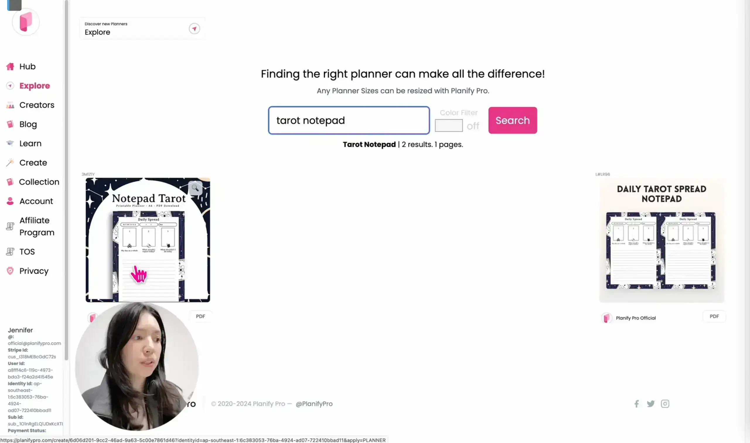 DIY Tarot Planner Box - Planify Pro