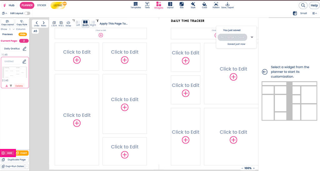 How to Add a Page - Planify Pro