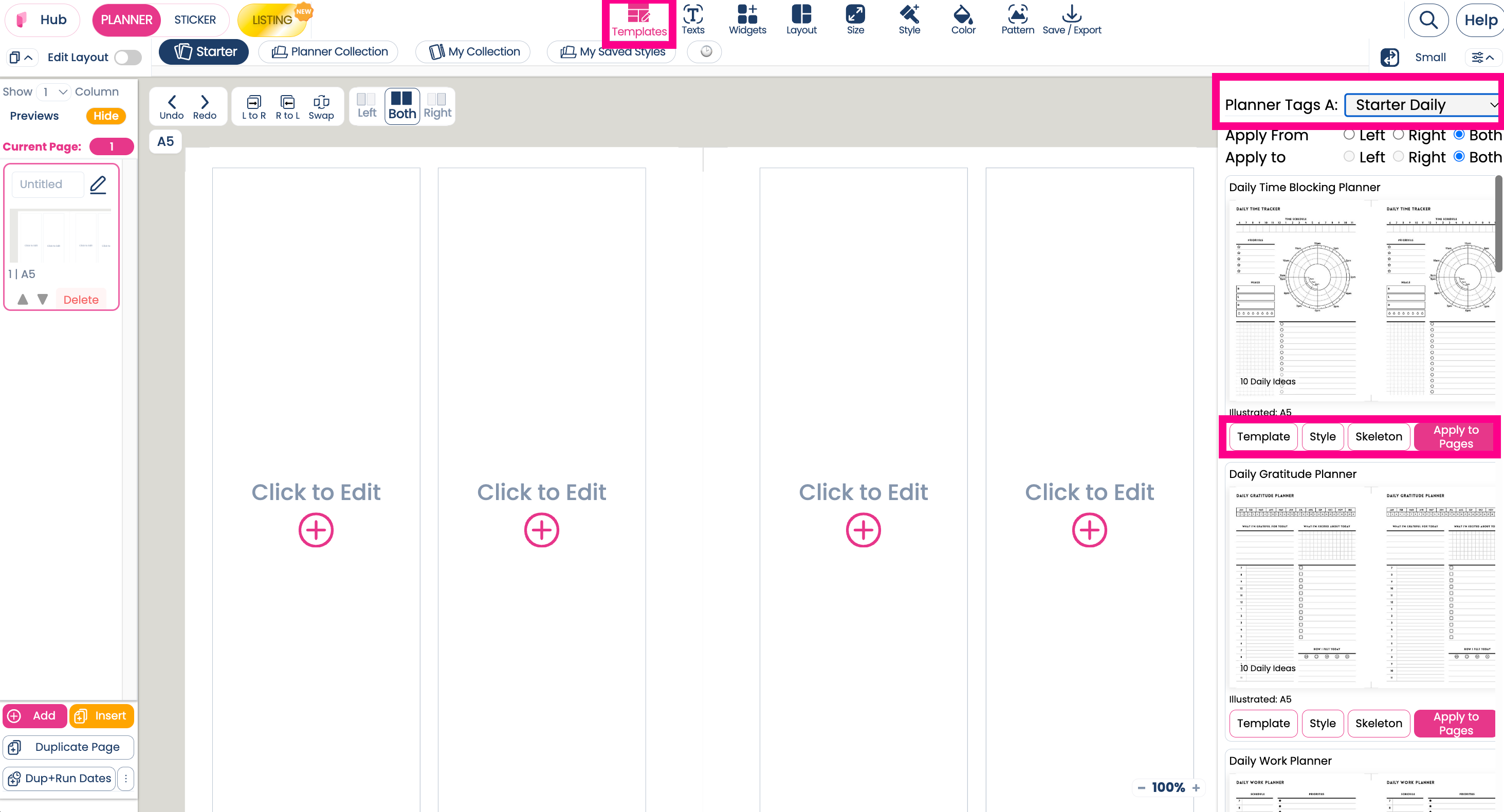 Apply Planner Template - Planify Pro