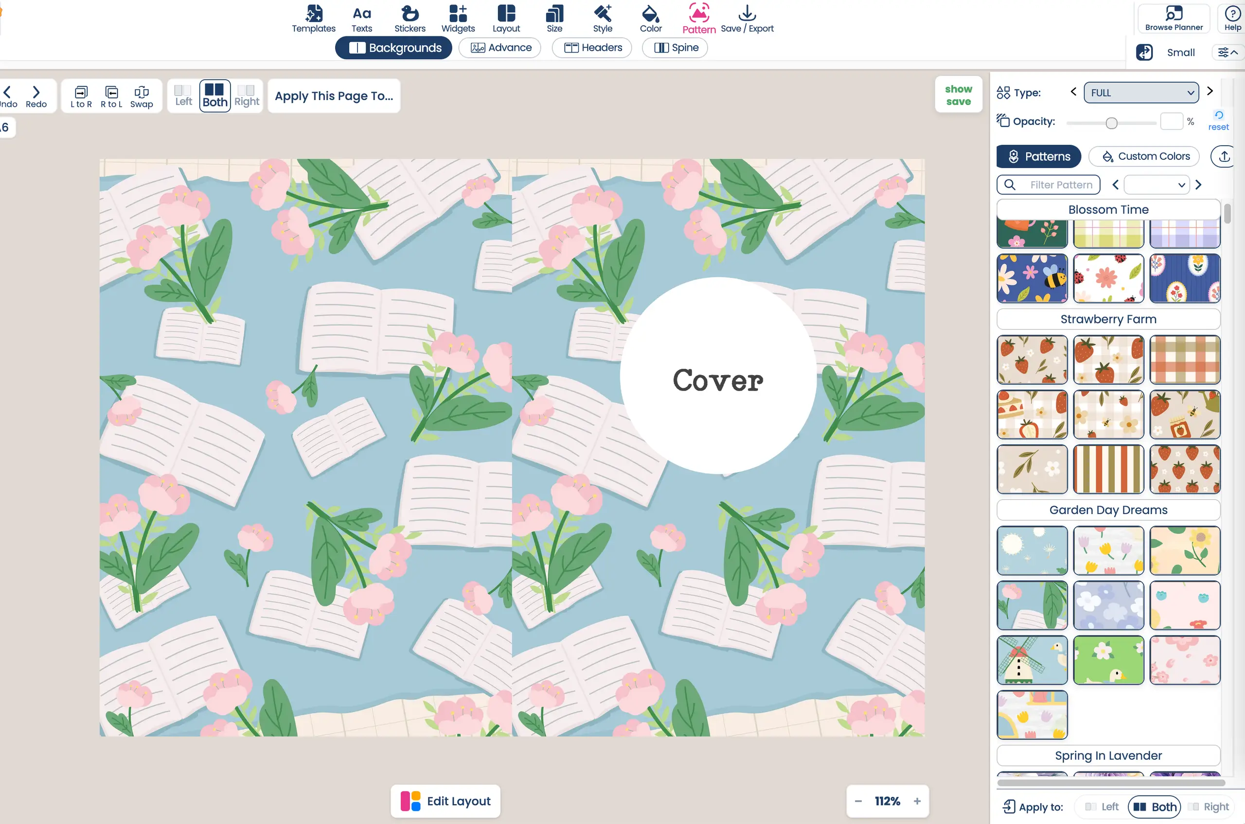 Pattern Not Align in the Middle of the Cover - Planify Pro